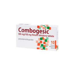 Combogesic 500 mg/150 mg, 10 filmom obloženih tableta - Pharmeria.hr