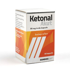 Ketonal Akut tvrde kapsule 10x50mg - Pharmeria.hr